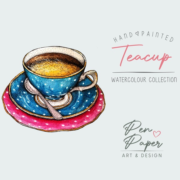 Polka Dot Tea Cups - Etsy