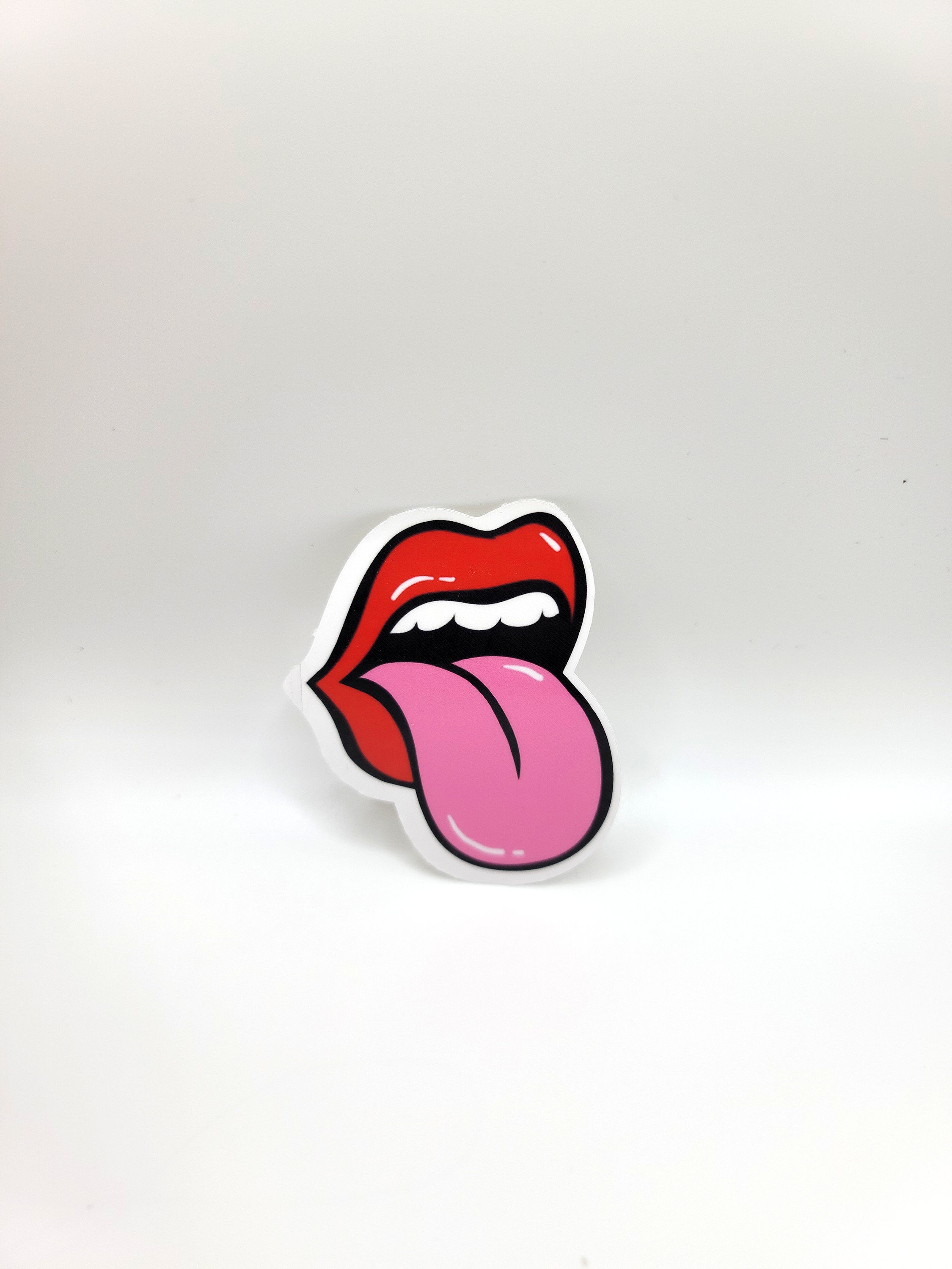 Tongue Out Sticker/ Deliciously Thick / Waterproof Sticker/ Vinyl ...