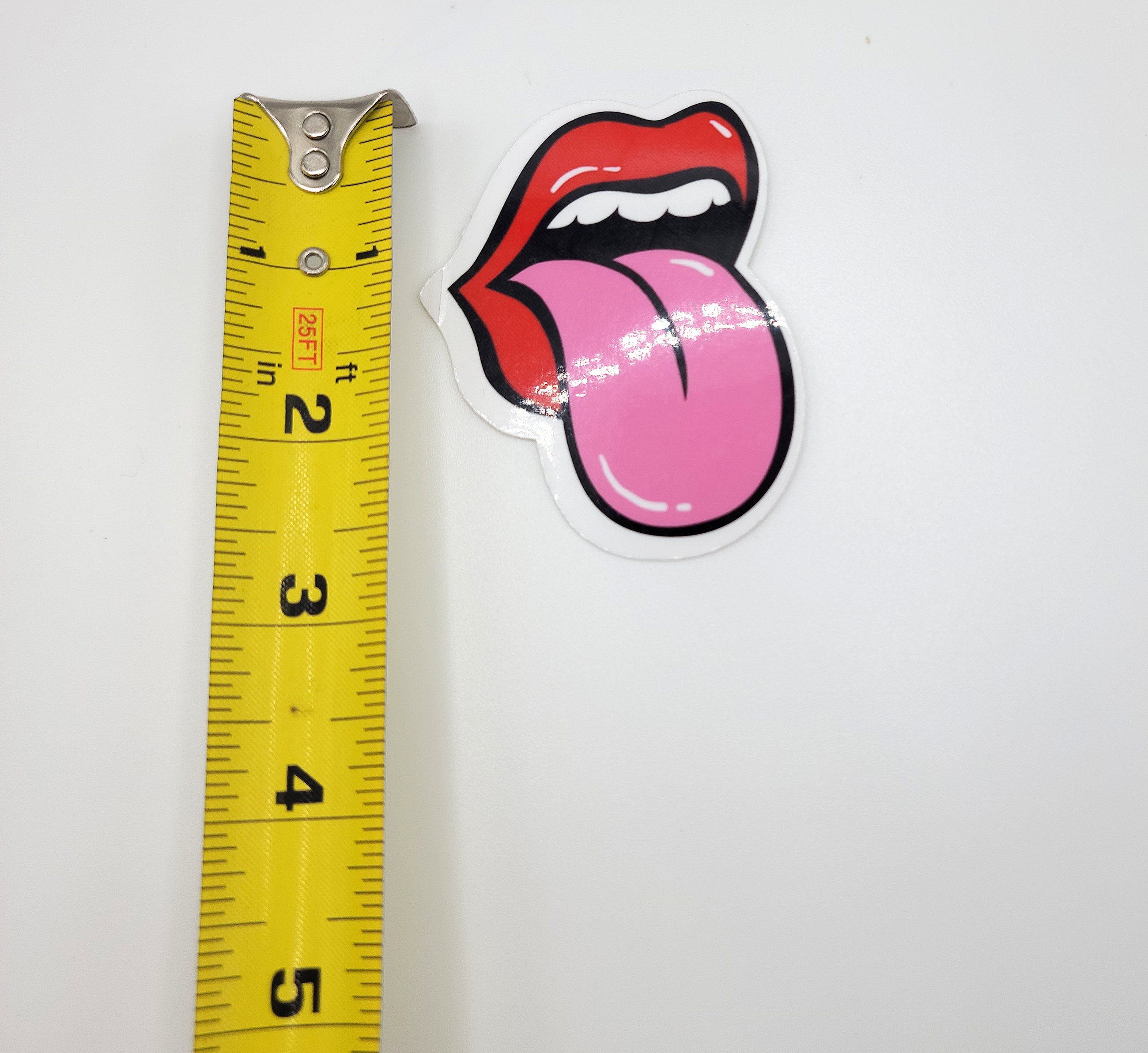 Tongue Out Sticker/ Deliciously Thick / Waterproof Sticker/ Vinyl ...