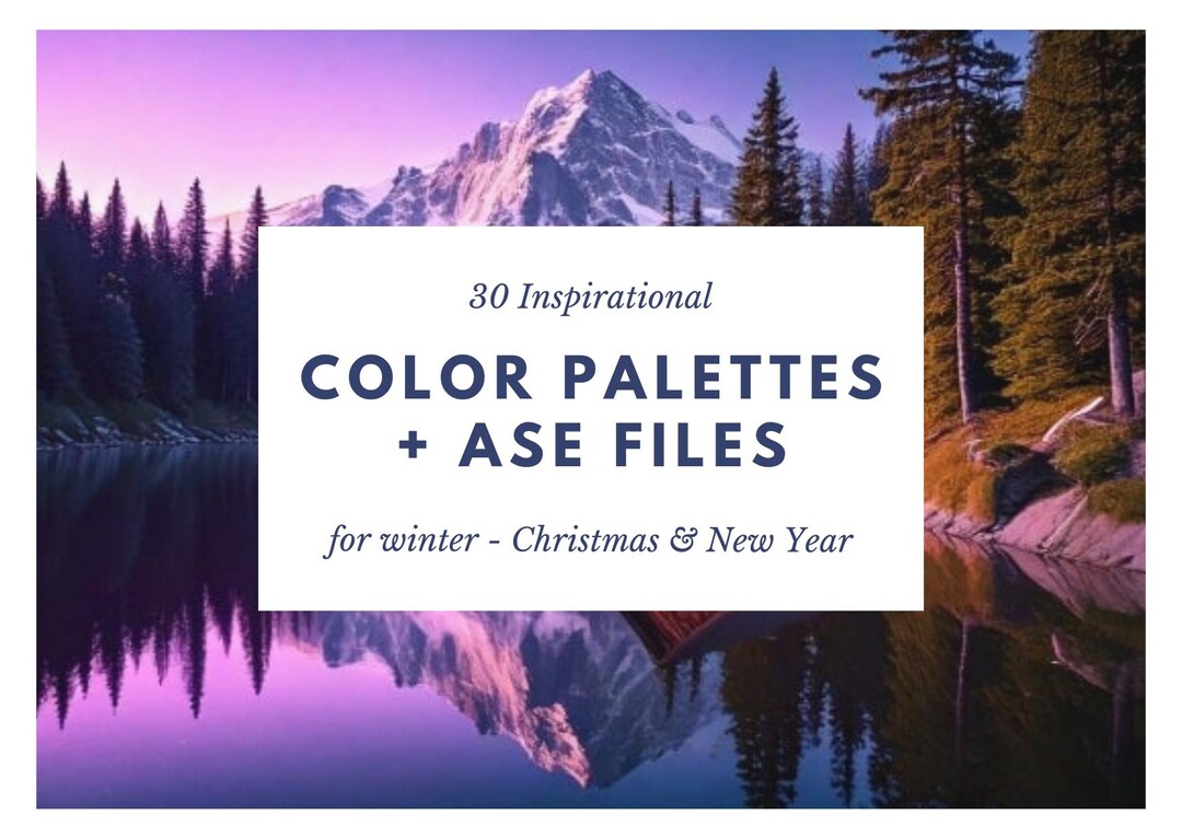 30 Inspirational Color Palettes + Ase Files With Winter - Christmas ...