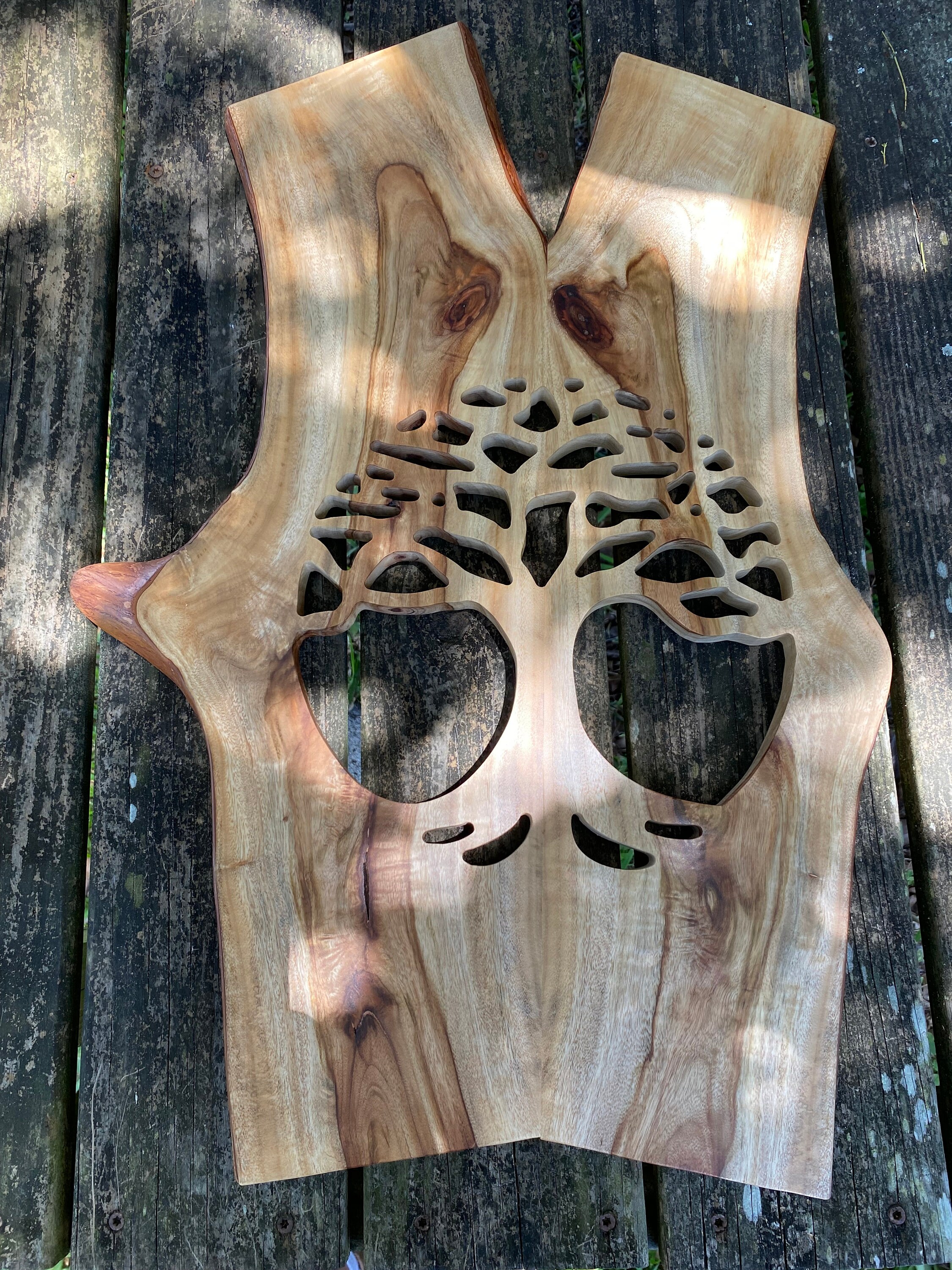 Natural Wood Tree Motif Wall Decor - Etsy