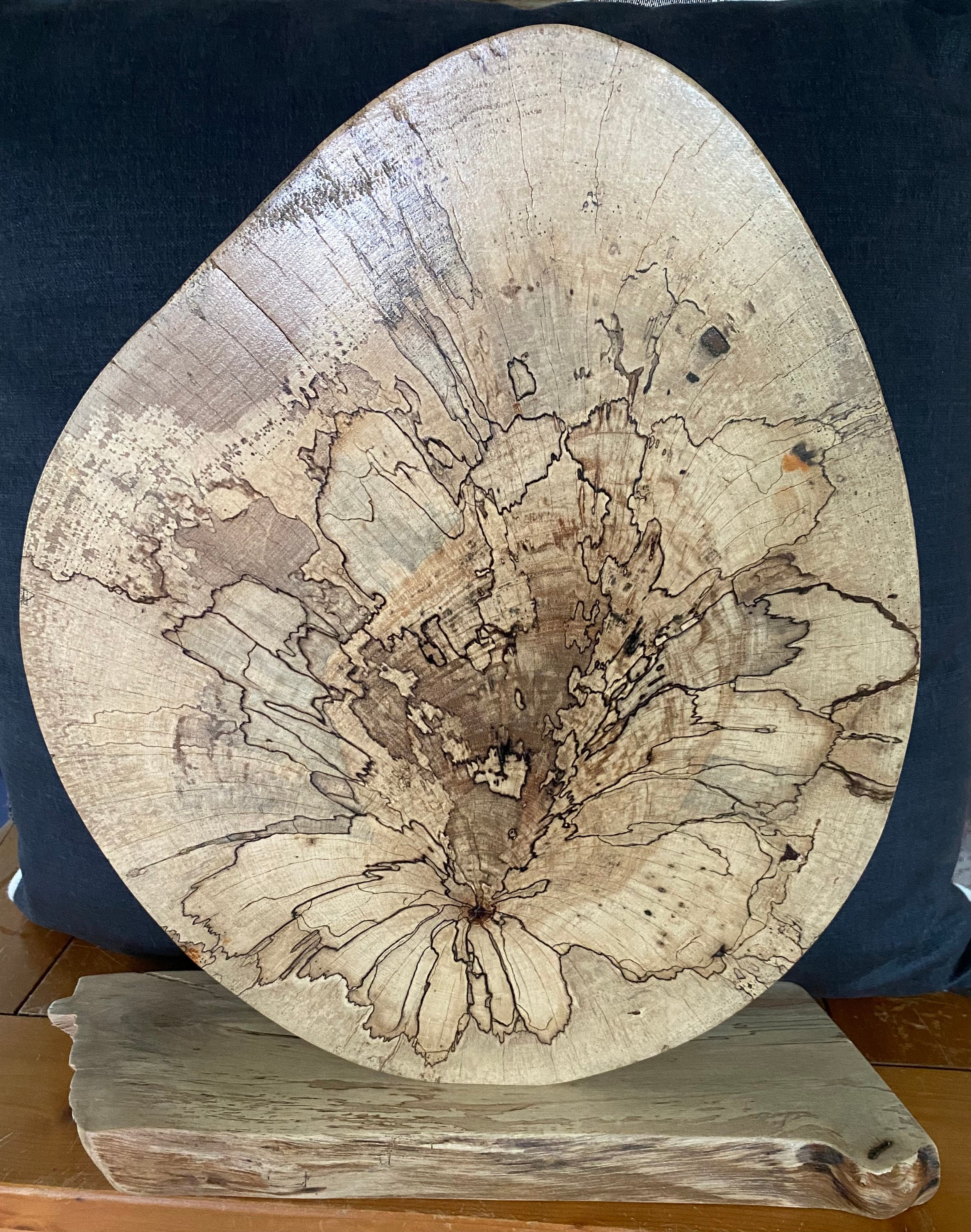 Spalted Hickory Natural Art Sculpture - Etsy