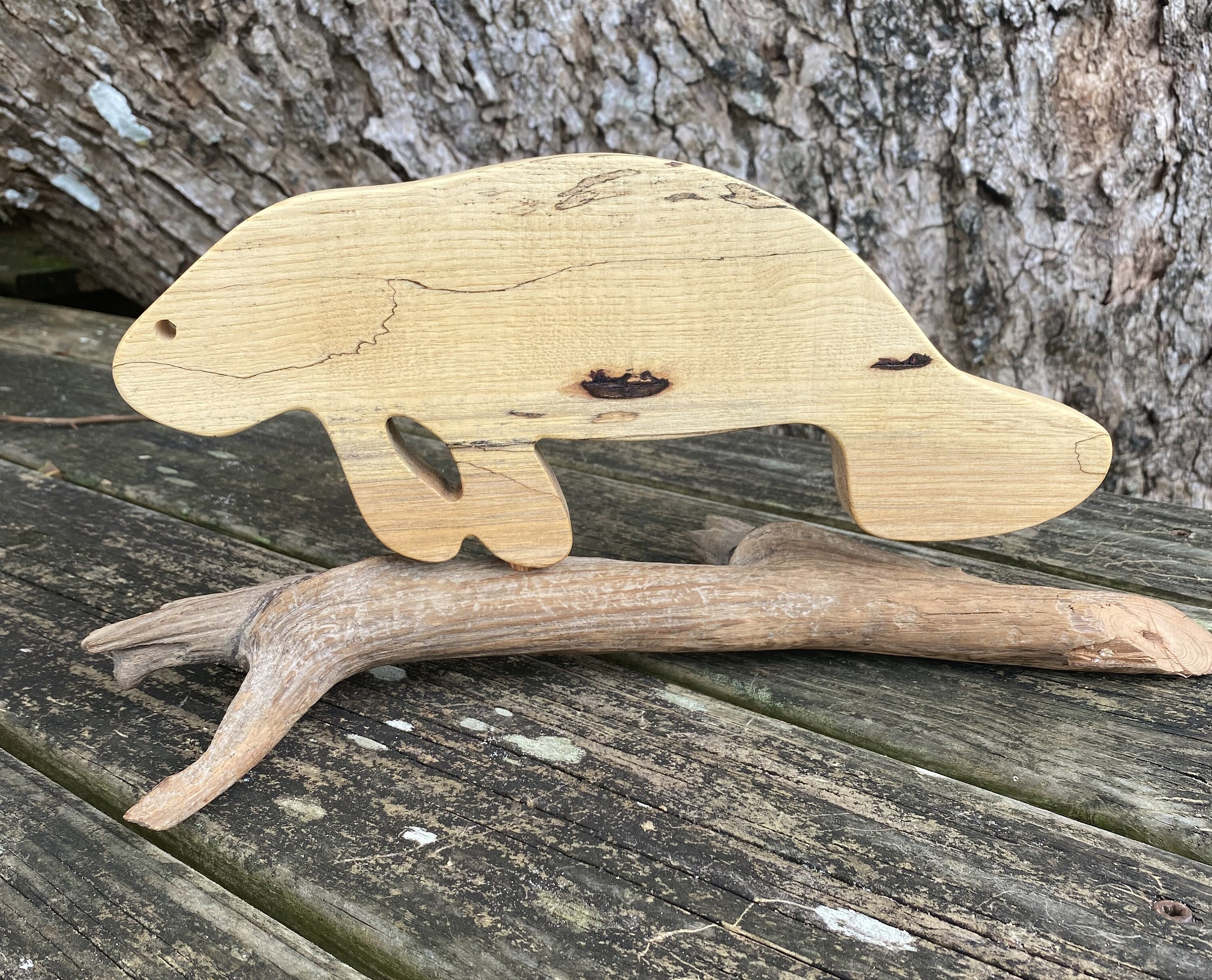 Natural Wood Manatee Art - Etsy