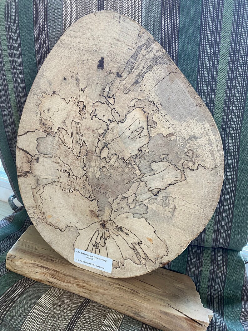 Spalted Hickory Natural Art Sculpture - Etsy