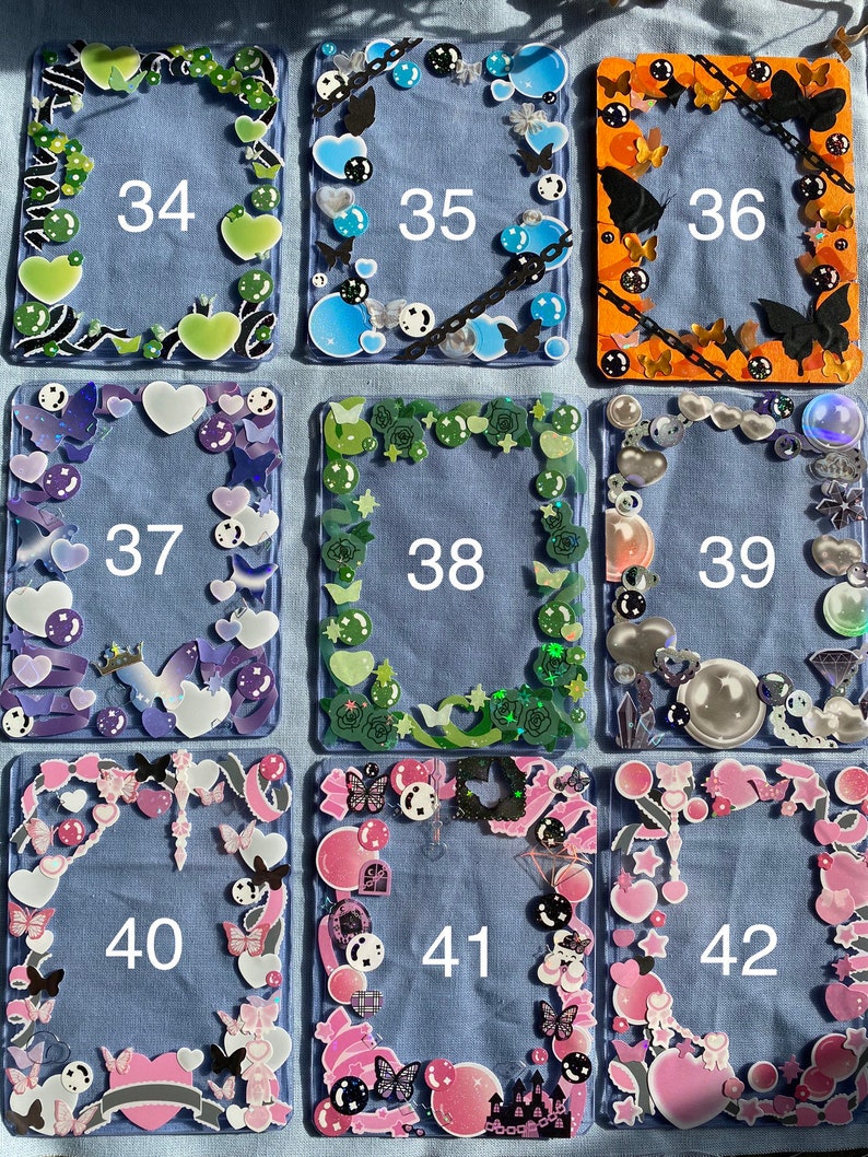 Decorated Toploaders K-pop Deco Kpop Photocard Toploader - Etsy Canada