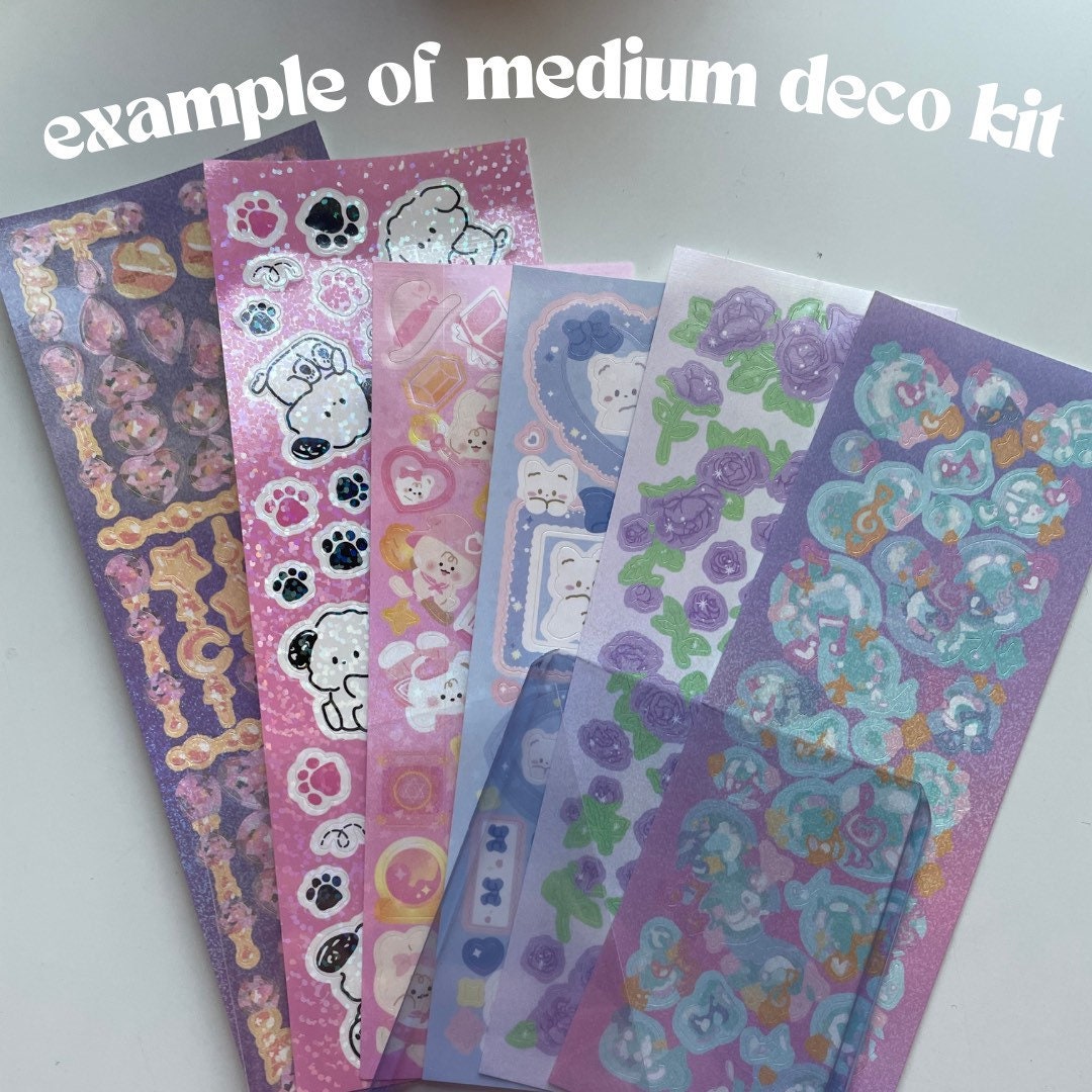 Diy Toploader Kit Korean Sticker Sheets, Kpop Toploader Deco - Etsy