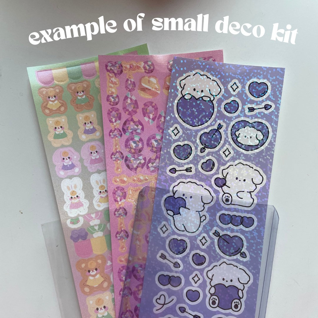 Diy Toploader Kit Korean Sticker Sheets, Kpop Toploader Deco - Etsy