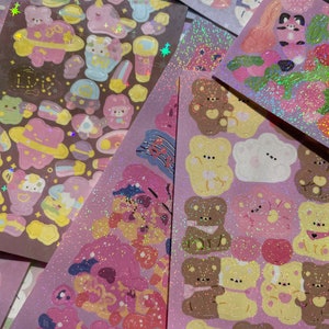 Korean Sticker Sheets Deco Stickers - Etsy