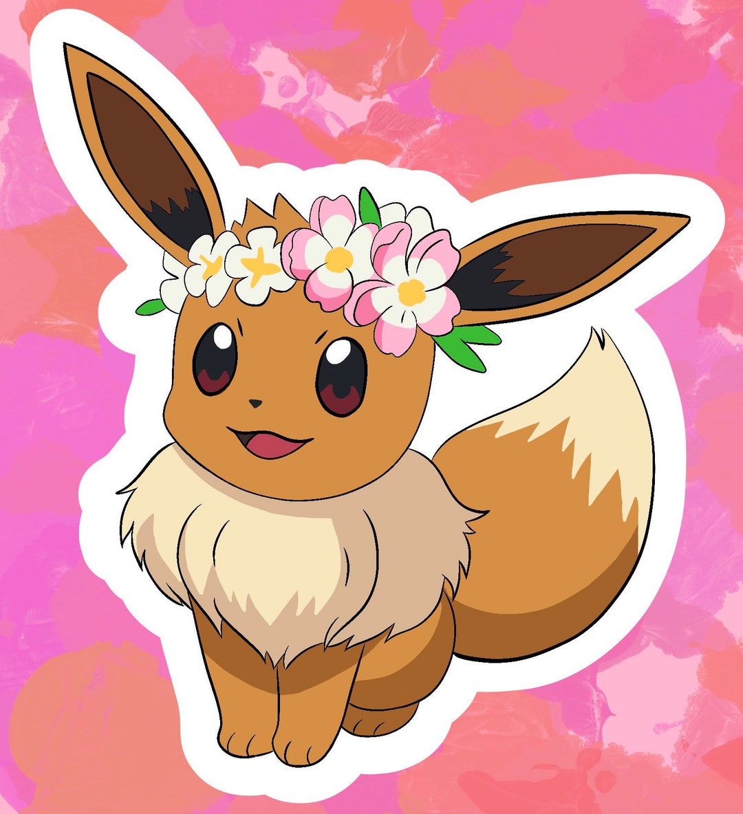 Eevee Waterproof Sticker - Etsy