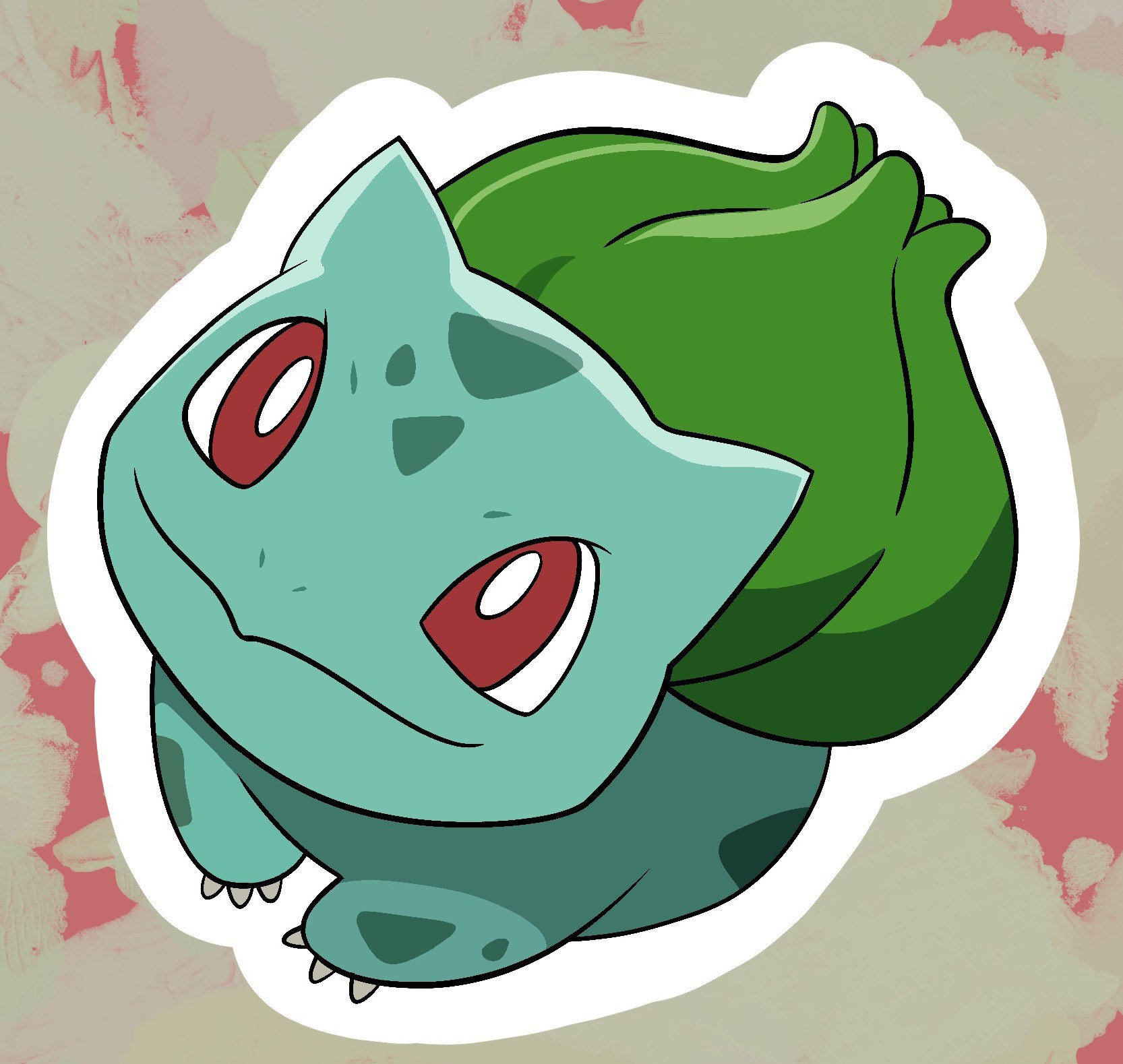 Bulbasaur Waterproof Sticker - Etsy