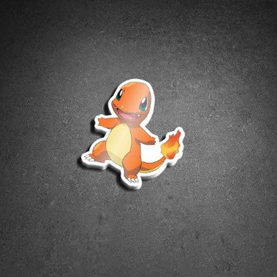Charmander Waterproof Sticker | Etsy