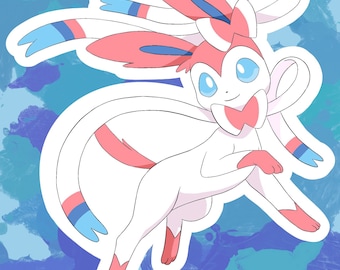 Waterproof Sylveon Sticker - Etsy