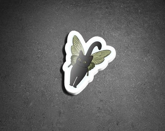 Fairy Cat Sticker | Etsy
