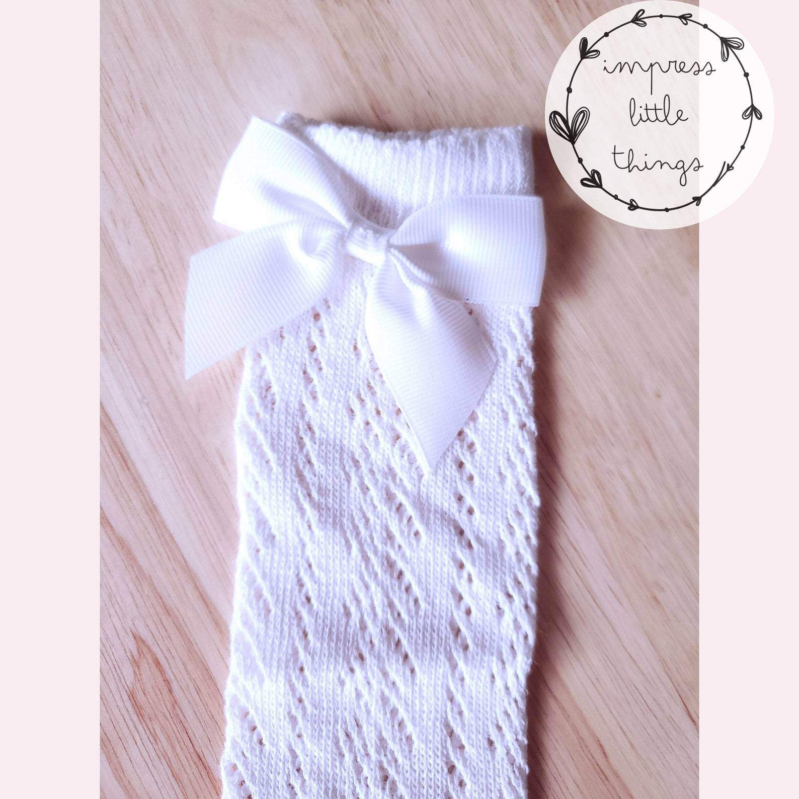 Knee High Cotton Socks, Girl Knee High Socks, First Communion Socks ...
