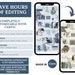 36 Instagram Puzzle Template | IG Puzzle Grid | Minimalist Blue ...