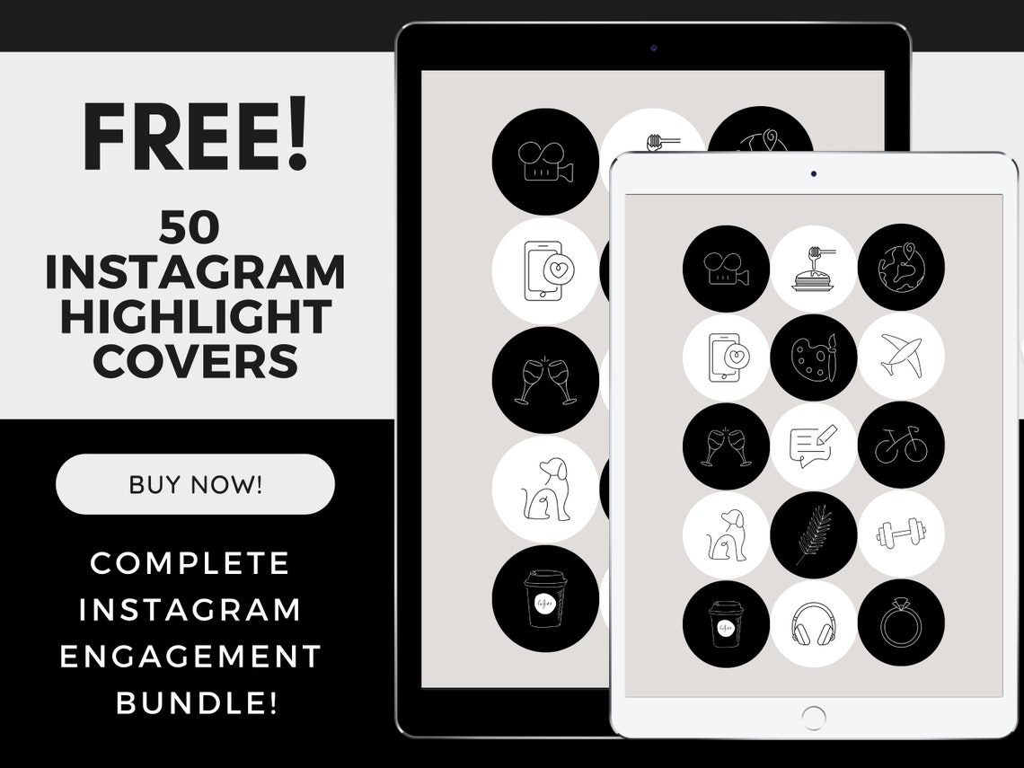 36 Instagram Puzzle Template | IG Puzzle Grid | Minimalist Black ...
