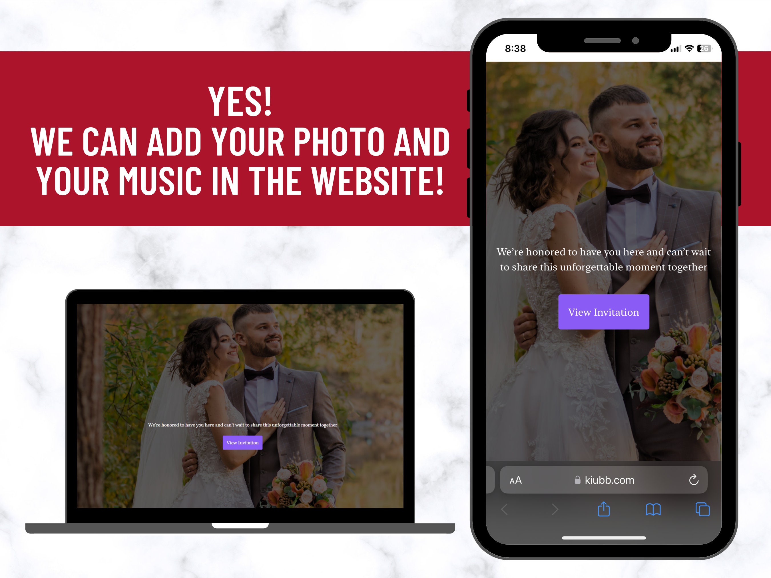 MUSICAL Boho Red Mis Quince Website Invitation, Red Dress Princess ...