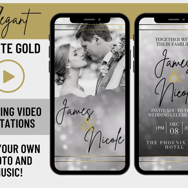 Digital Wedding Invitation - Etsy