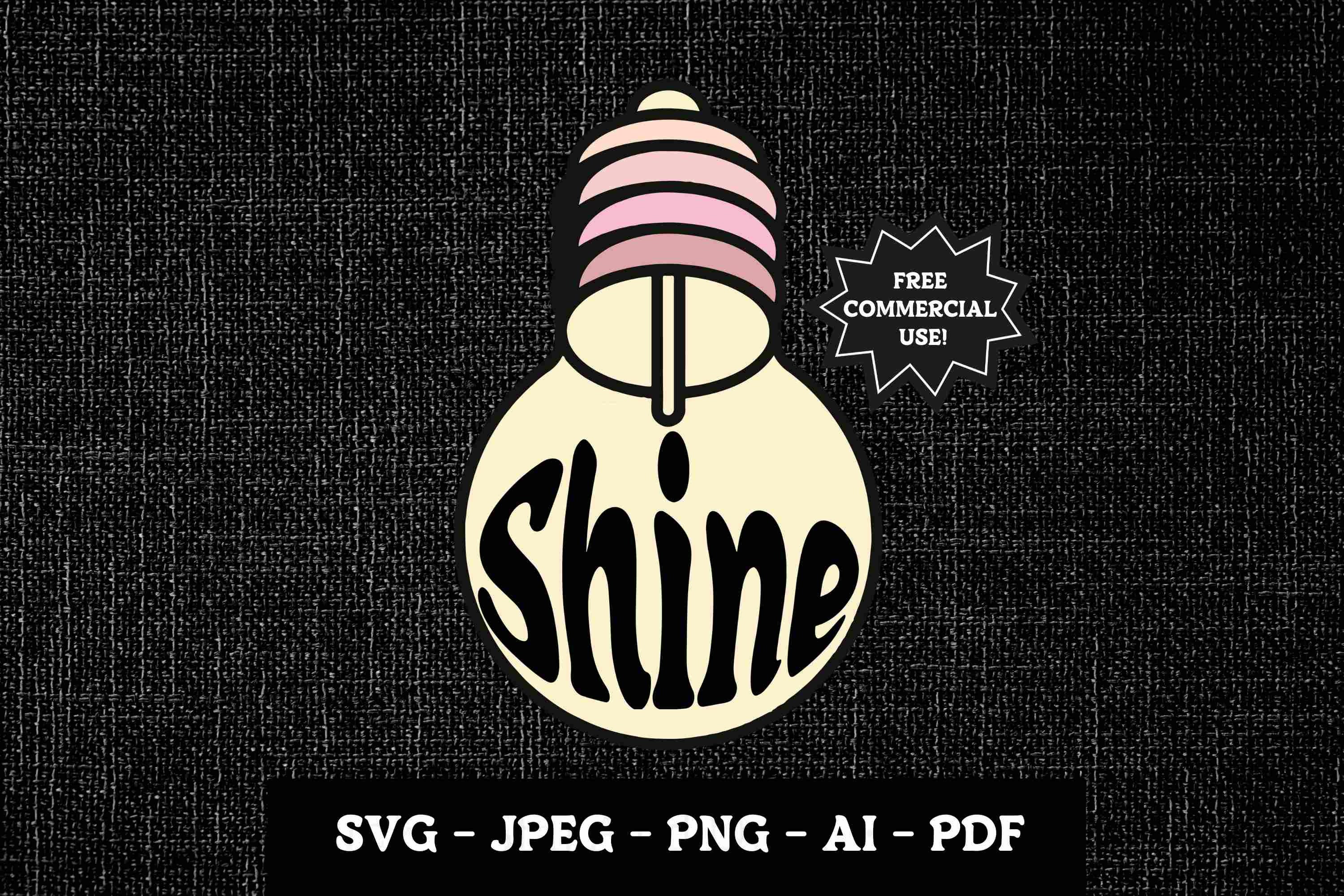 Shine SVG and Other Files Light PNG Lightbulb Cut File Free - Etsy