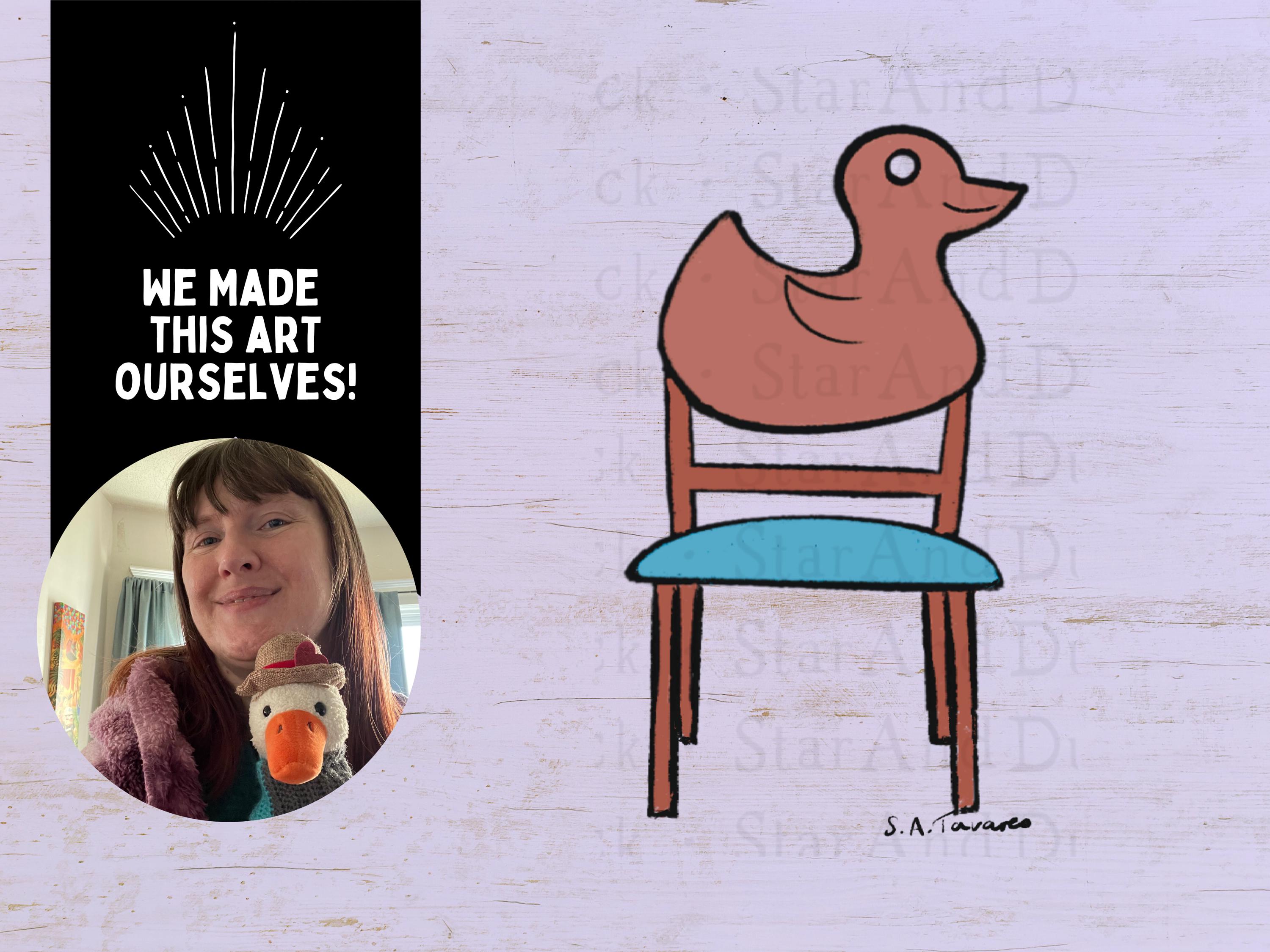 Printable Hand Drawn Retirement Card | Funny Retirement Gift | Duck Pun ...