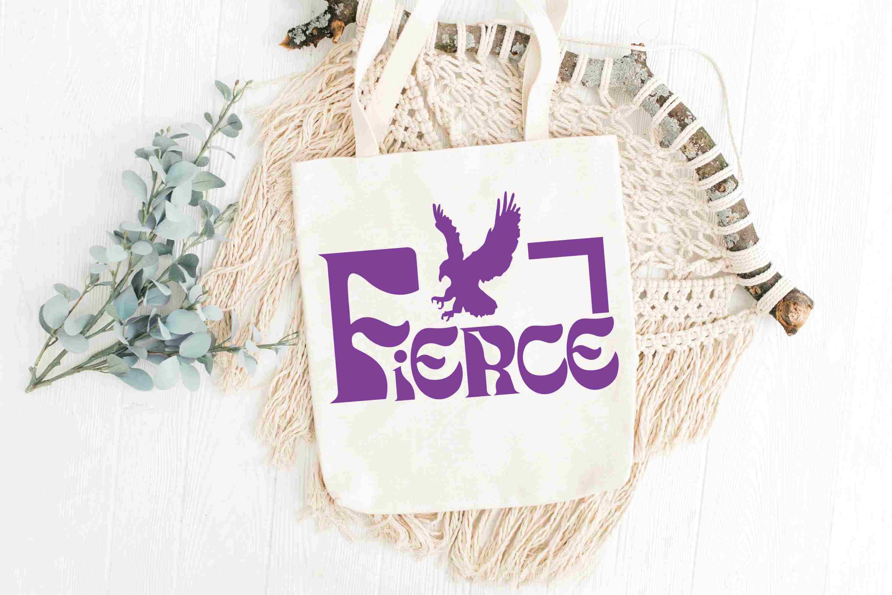 Fierce SVG in Purple, PNG and Other Files, Fierce Woman SVG, Fierce ...