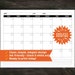 Printable Calendar Blank, Plain Blank Calendar, Undated Monthly ...