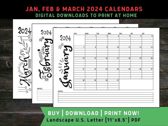 January February 2024 Calendar