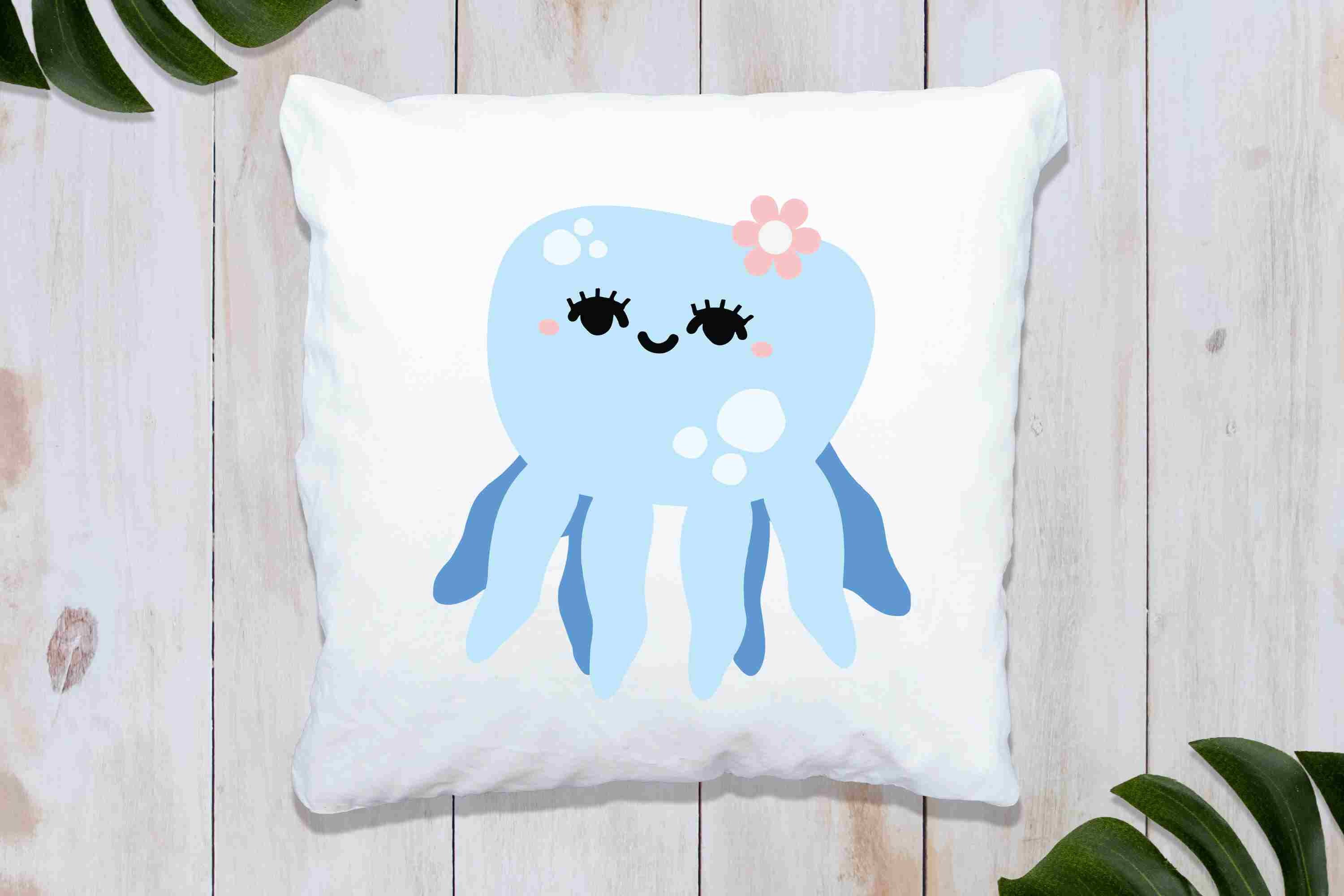 Cute Octopus SVG, PNG and Other Files, Femme Octopus Cut File, Sea ...