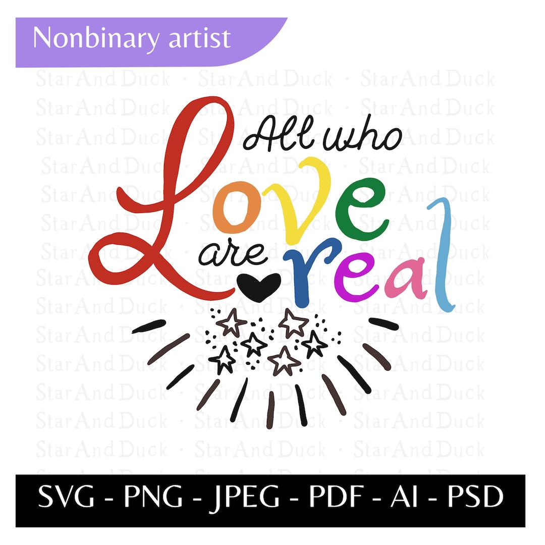Queer Pride SVG, Queer Love Cut File, Queer PNG Printable, LGBTQIA ...