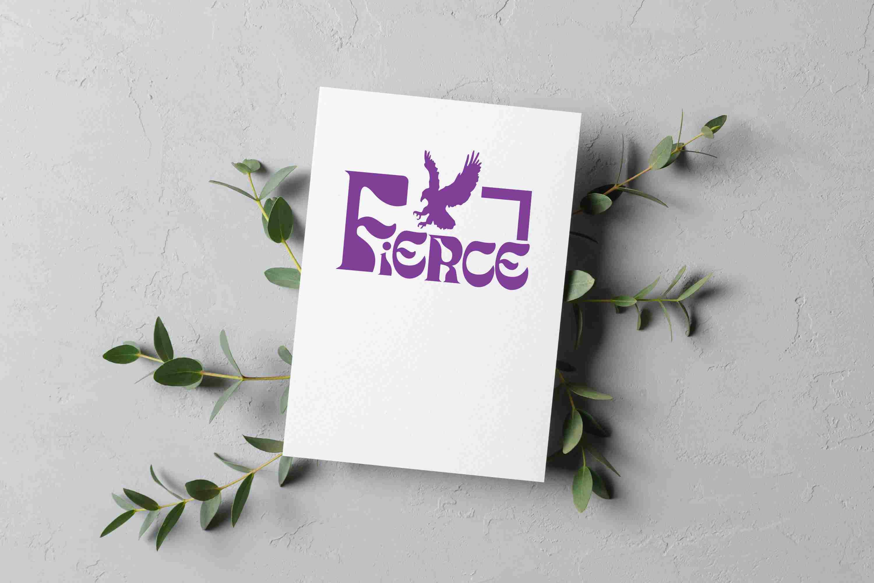 Fierce SVG in Purple, PNG and Other Files, Fierce Woman SVG, Fierce ...