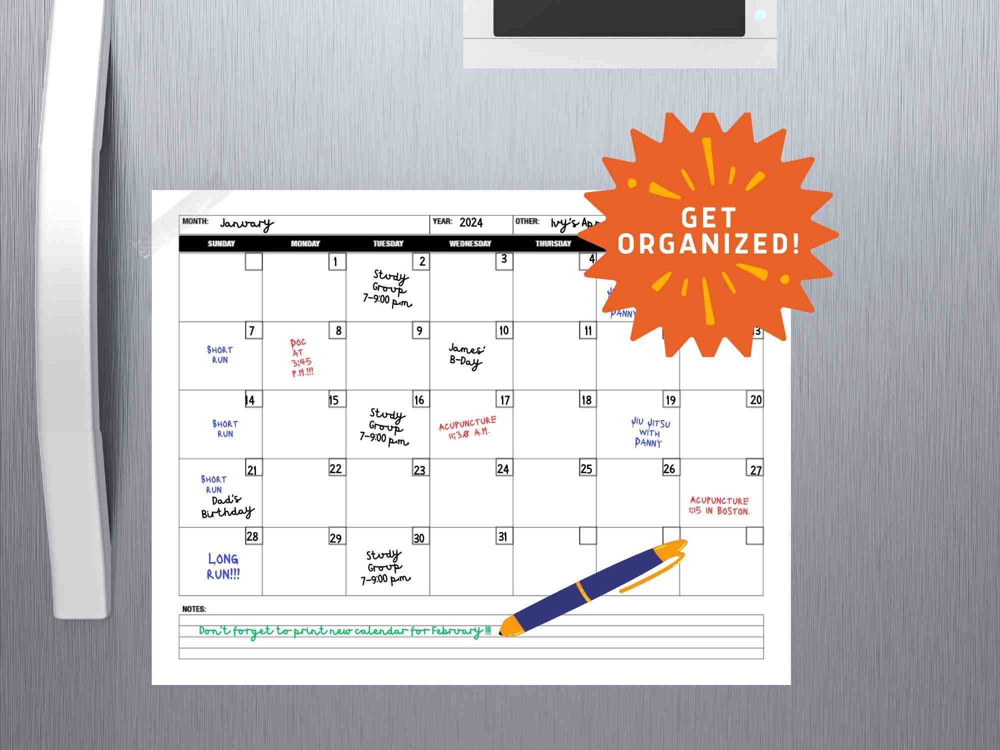 Printable Calendar Blank, Plain Blank Calendar, Undated Monthly ...