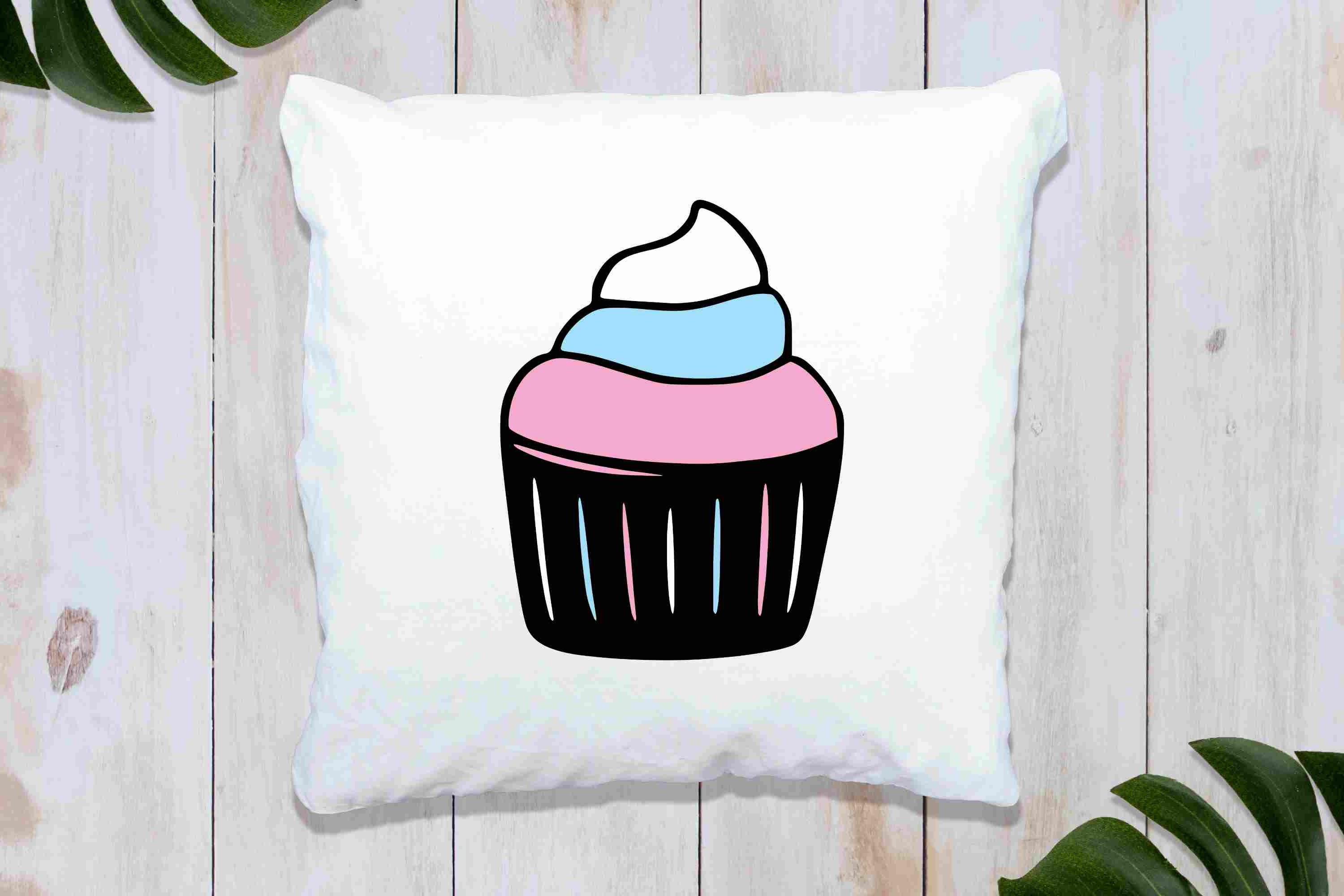 Trans Nonbinary Cupcake SVG, PNG and Other Files, Subtle Trans Pride ...