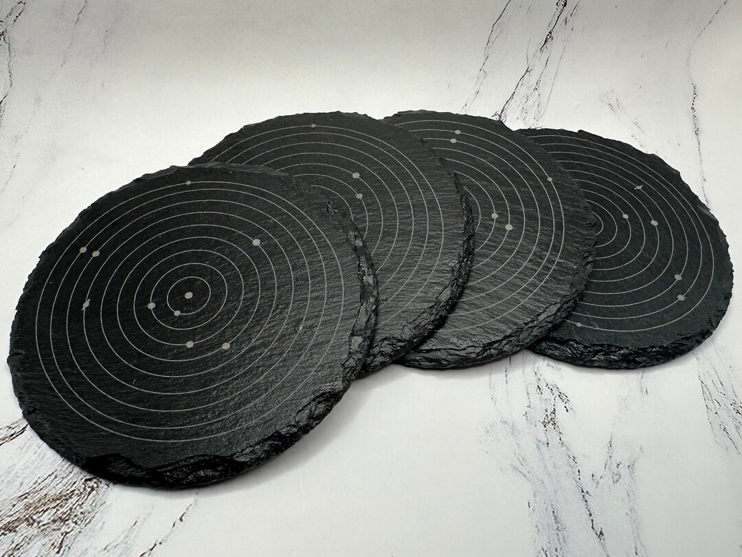 Custom Solar System Coaster Set - Etsy