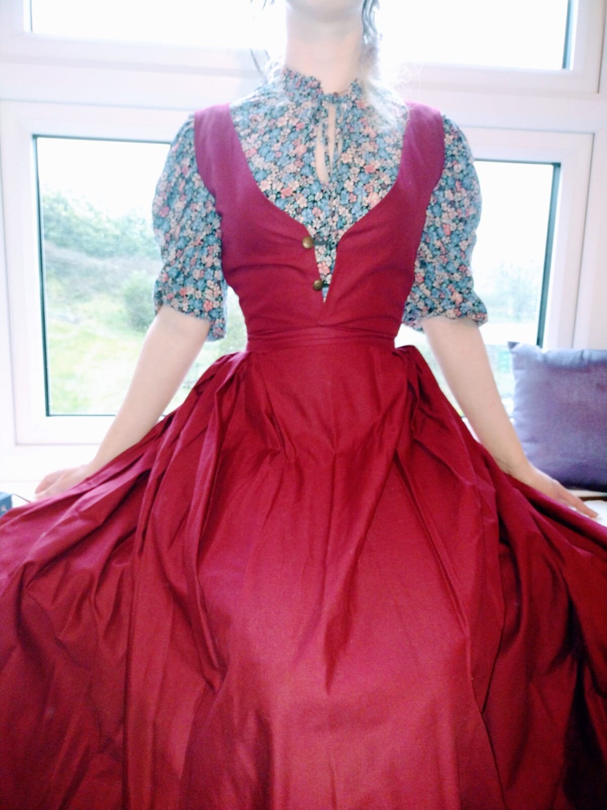 18th Century Inspired Pinafore Dress 100% Cotton Cotton - Etsy