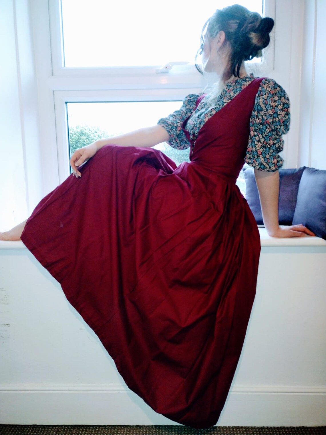 18th Century Inspired Pinafore Dress 100% Cotton Cotton - Etsy