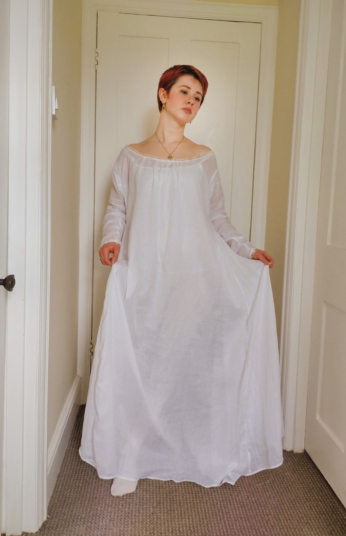 Medieval Shift, Fantasy Shift, Galadriel Shift, White Muslin Shift ...