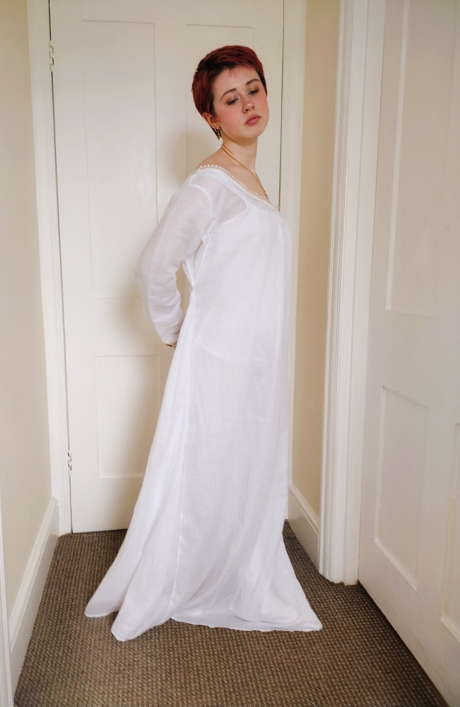 Medieval Shift, Fantasy Shift, Galadriel Shift, White Muslin Shift ...