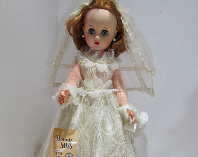 Vintage 1950's 19 Inch Bonnie Miss Bride Doll, Allied Grand Doll ...