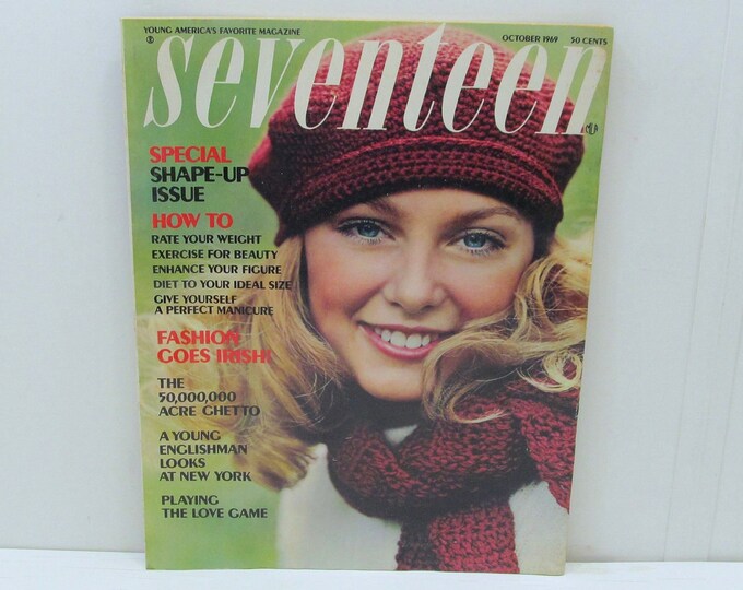 Vintage Seventeen Magazine, October 1969 - Etsy