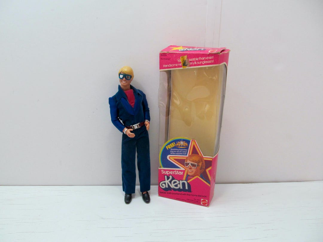 Mattel Superstar Ken Doll W/box, 1977 - Etsy