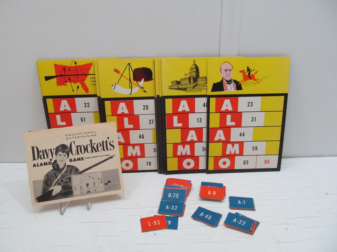 Davy Crockett's Alamo Game, Lowell Toy's 1950's - Etsy