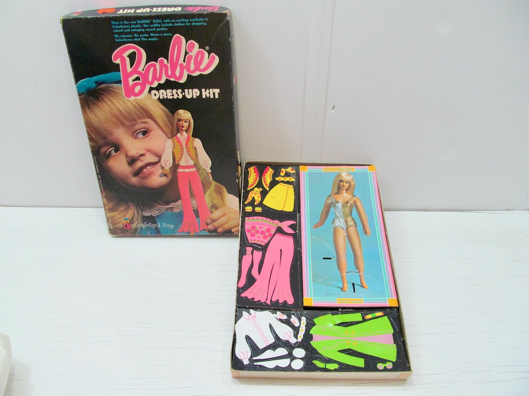 1970 Barbie Colorforms Dress up Kit, Complete, Vintage - Etsy