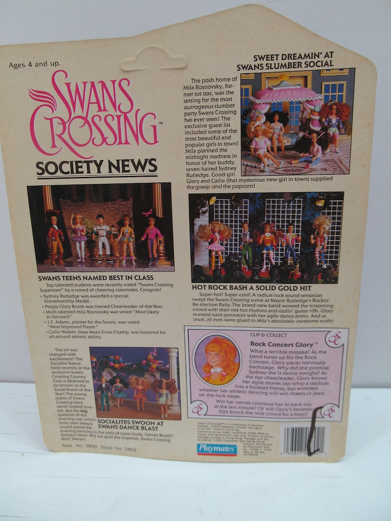 NRFC Swans Crossing Glory Booth Action Figure, Playmates, 1992 - Etsy