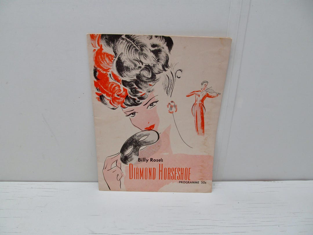 Billy Rose's Diamond Horseshoe Program," Violins Over Broadway" 1948 - Etsy