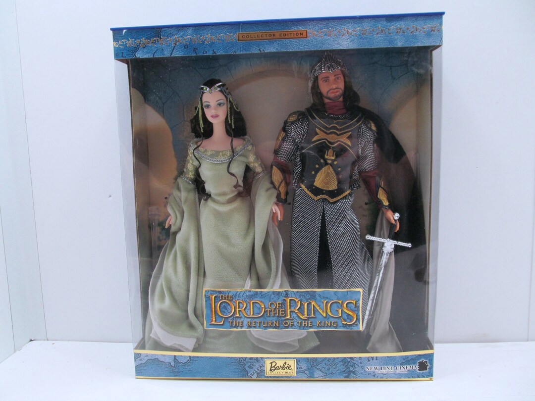 Mattel NRFB Barbie & Ken Lord of the Rings, Arwen and Aragorn Gift Set, 2003 - Etsy
