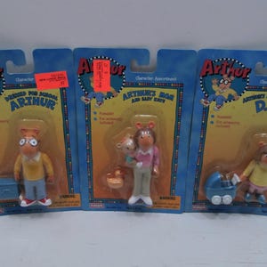 Vintage NRFC 1996 Playskool Arthur Poseable Figures Set of Three - Etsy