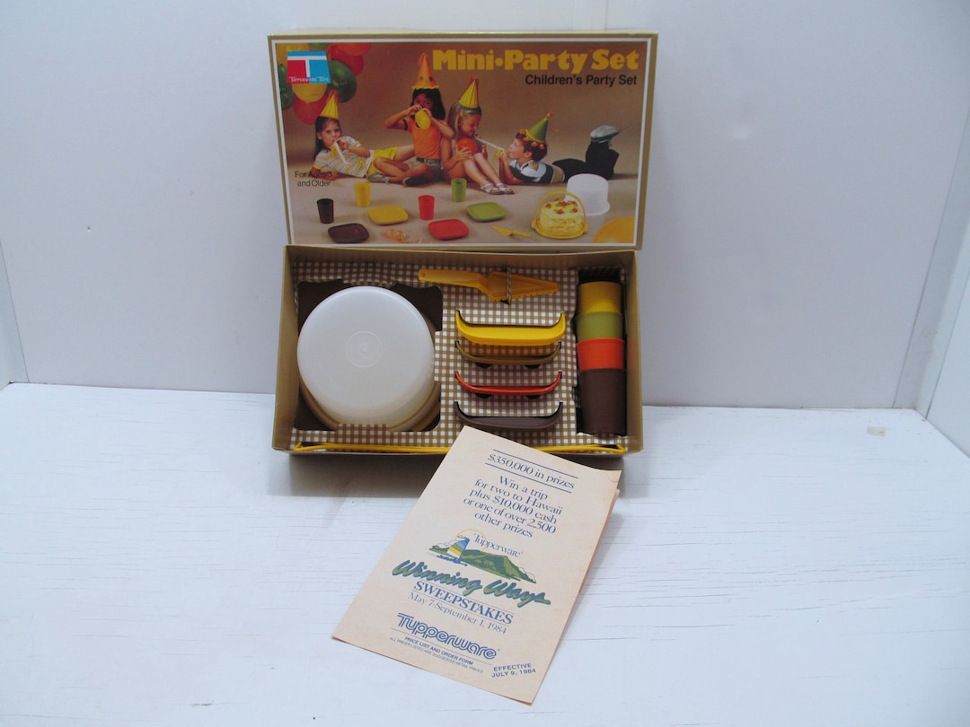Never Used Tupperware Children's Mini-party Set - Etsy