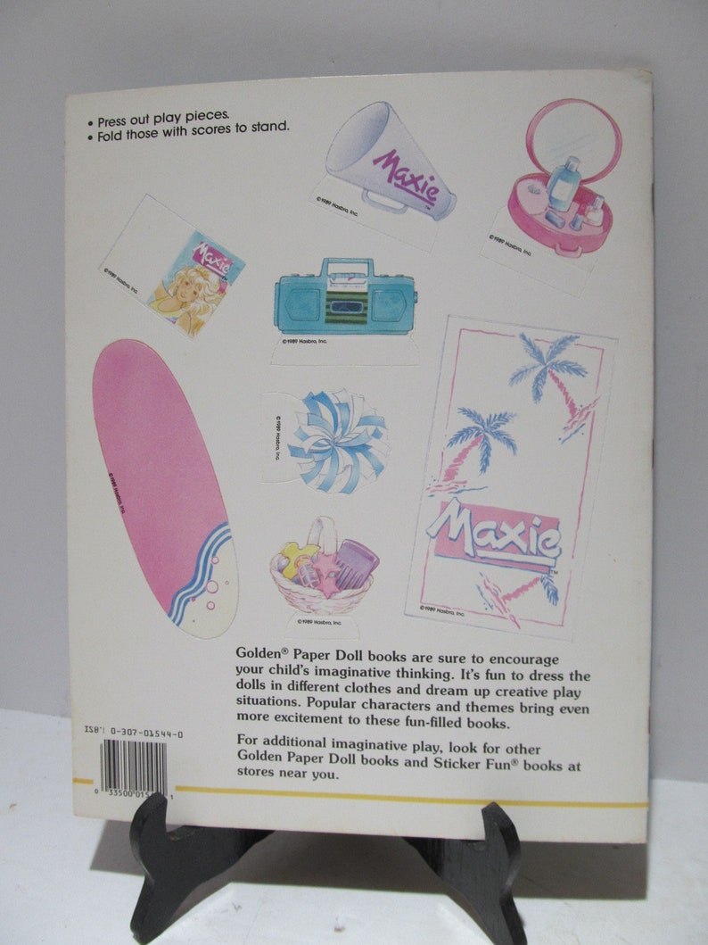 Vintage Maxie (hasbro) Paper Dolls, Un-cut, 1989, Golden - Etsy