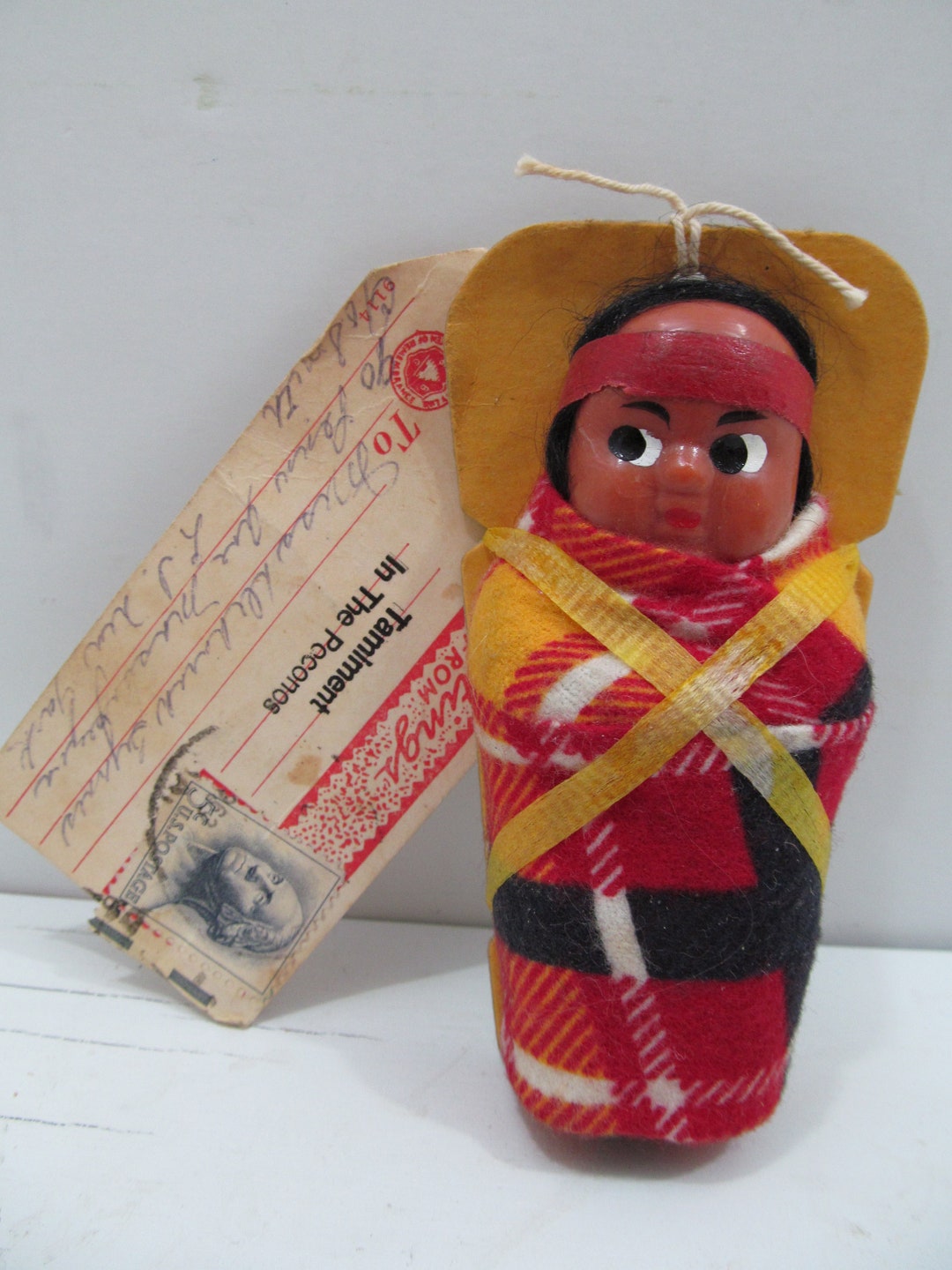 Vintage Authentic Indian Made Papoose Doll - Etsy