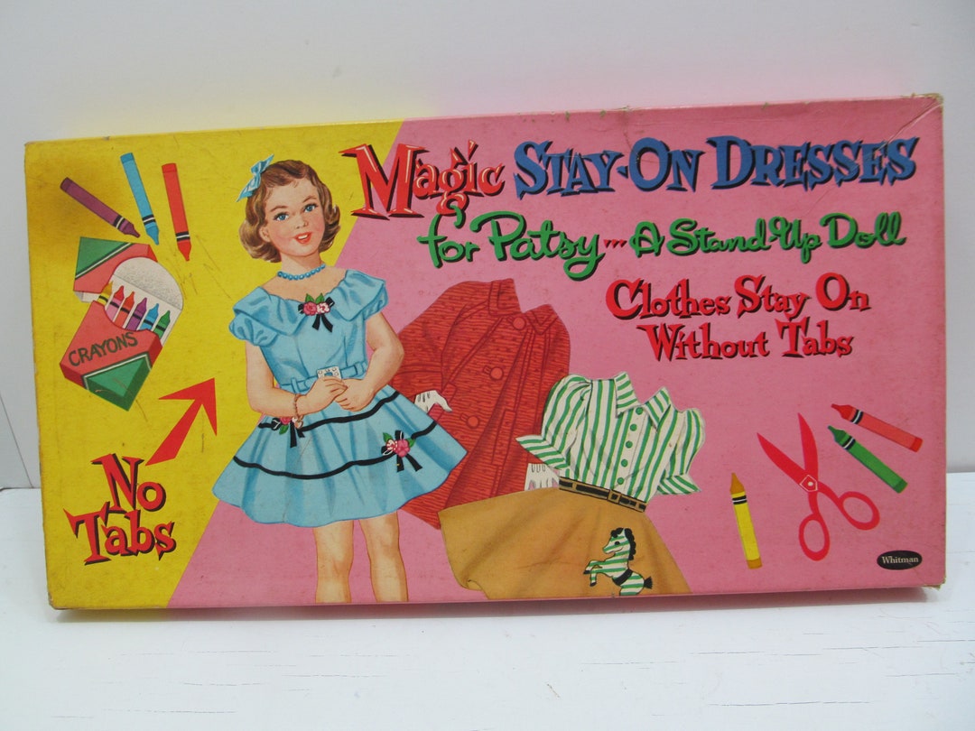 Whitman Magic Stay-on Patsy Paper Dolls 1950's - Etsy